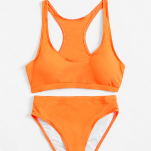 Swim | Orange Two Piece Bathing Suit | Poshmark